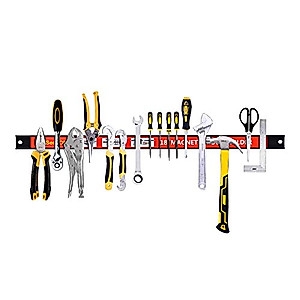 Magnetic Tool Holder 18 Inch 8 Pack Heavy Duty Magnet Tool Bar Strip Rack Wall Mount Red