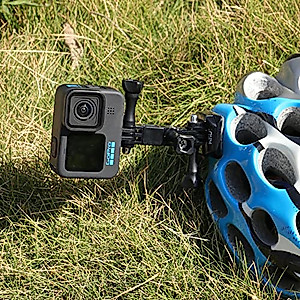 HSU Adjust Arm Straight Joints Mount, Long and Short Same Direction Straight Joints Mount for GoPro Hero 11 10 9 8 7 6 5 4 3 3+ 2 1, AKASO Campark and Other Action Cameras