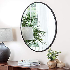 Habitat MR3719W Adelina Circular Mirror, Black
