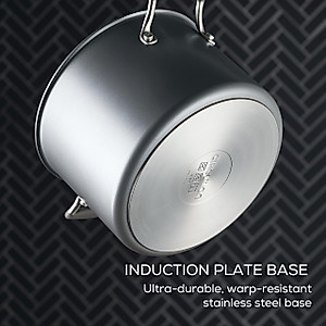Circulon A1 Series with ScratchDefense Technology Nonstick Induction Cookware/Pots and Pans Set, 9 Piece, Graphite