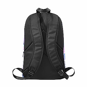 MyPupSocks Custom Name Elementary Students School Backpack for Elementary Girls Boys Kids Purple Butterfly Waterproof Laptop Bag for School Travel Casual Book Bag