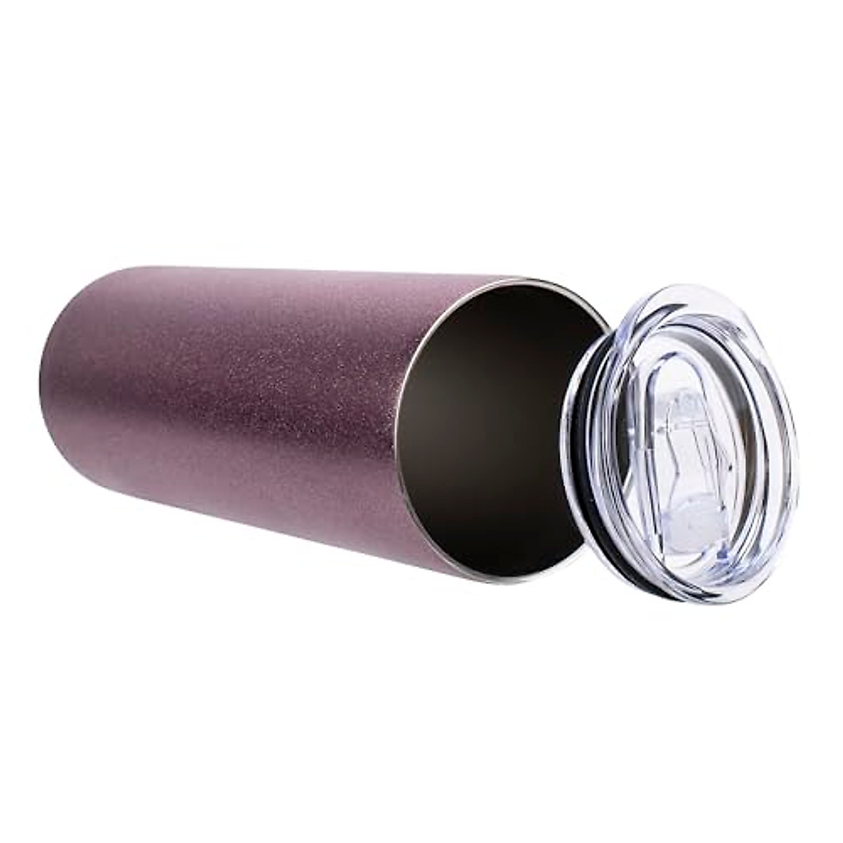 Elanze Designs Bumble Bee Hive Honeycomb Wrap-Around Design 20 Ounce Insulated Stainless Steel Coffee Travel Tumbler Mug Cup, Slide Top Lid & Reusable Straw, Rose Gold Glitter