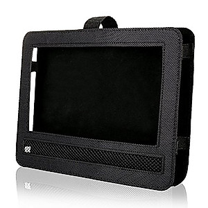 Portable Car DVD Player Headrest Mount Holder, 9-9.5inch Swivel and Flip Car DVD Holder Case Strap DVD Player Mount