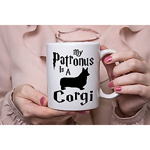 Corgi Coffee Mug, My Patronus Is A Corgi, Dog Groomer Gift, Gift for Dog Groomer, Dog Mom, Dog Dad, Birthday Halloween Christmas Thanksgiving Gift For Dog Lovers