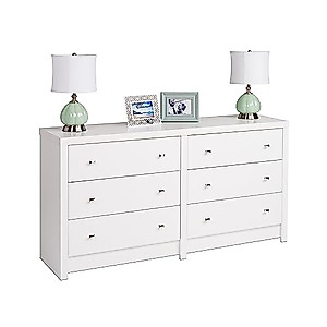 Prepac Calla 6-Drawer Dresser, White