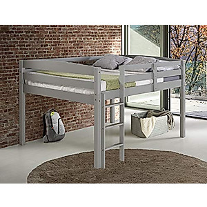 Concord Junior Loft Bed, Full, Grey