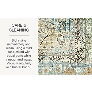 Jaipur Living Vibe Thayer 7'10"X10' Area Rug, Updated Traditional Green for Indoor Spaces