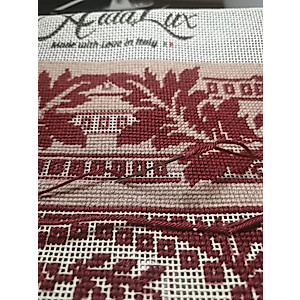 Zweigart Orange Line Blank MonoDeluxe 13-Mesh White Needlepoint Canvas 20" X 18"