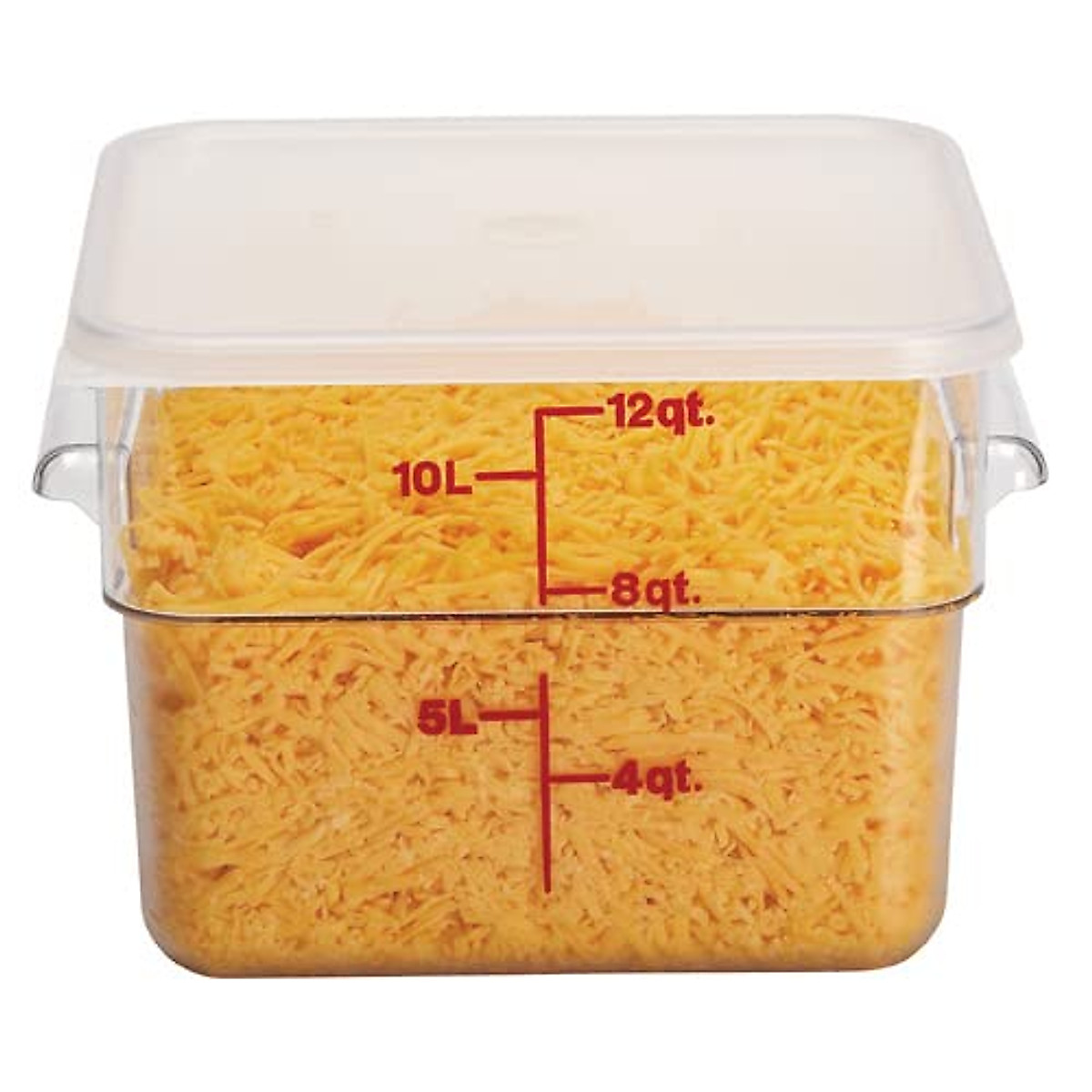 Cambro SFC12SCPP Cambro Square Seal Lid for 12, 18 and 22 Qt. Capacity Clear Camwear Containers