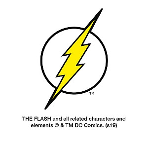 GRAPHICS & MORE The Flash Lightning Bolt Logo Silver Plated Adjustable Novelty Ring