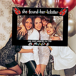 Bridal Shower Bachelorette Photo Booth Props Decorations Friend Themed Photo Booth Props SHE Found HER Lobster Bachelorette Party Supplies Bridal Shower