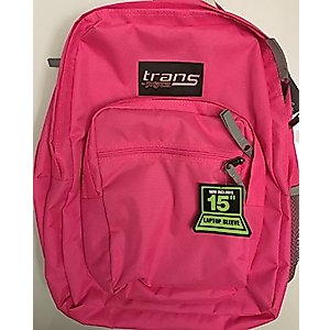 JanSport Supermax Fluorescent Pink 15" Laptop Backpack