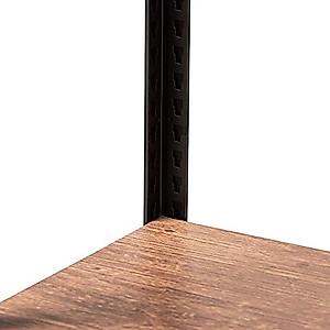 Baxton Studio Elton Modern and Contemporary Black Finished Metal 3-Shelf Free-Standing Closet Storage Organizer