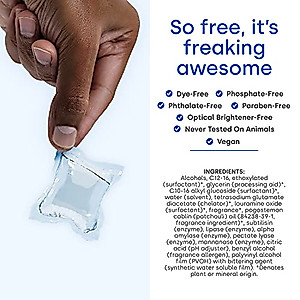 Dropps Active Wash Laundry Detergent | Rose Energy, 24 Pods | Sport Wash Fights Stains & Odors | Low-Waste Packaging | Works In All Machines + HE | Powered by Natural Plant-Based Ingredients