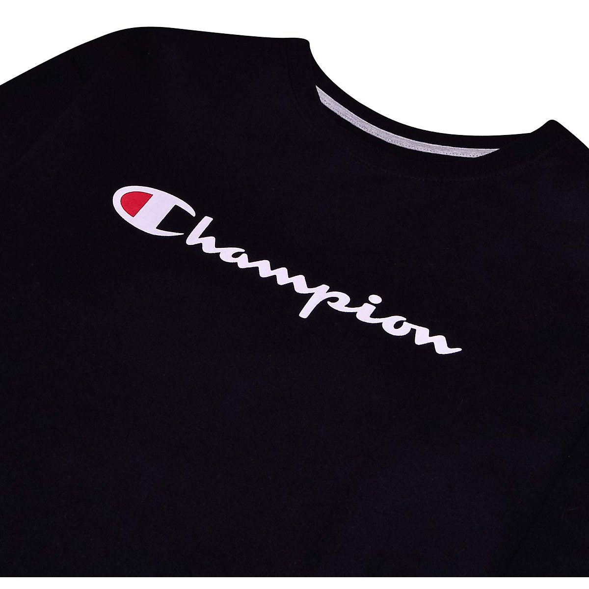 Champion Big and Tall Crewneck Sweatshirt - Cotton Casual Sweatshirt for Men Black