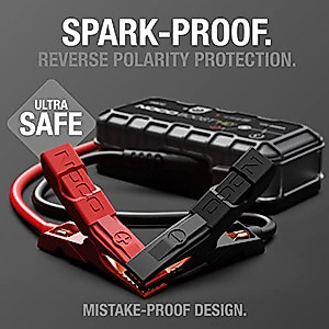 NOCO Boost HD GB70 2000A UltraSafe Car Battery Jump Starter, 12V Jump Starter Battery Pack, Battery Booster, Jump Box, Portable Charger and Jumper Cables for 8.0L Gasoline and 6.0L Diesel Engines