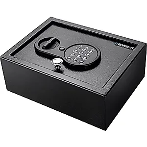 BARSKA AX13762 Top Opening Keypad Security Home Drawer Safe,Black, 0.21 Cu Ft