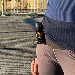 Pepper Gel Spray with UV Dye - Trusted by Military, Maximum Strength, Quick Access Flip Top, Sprays Any Angle, 18ft Range - 2 Pack