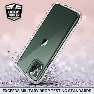 ULAK Compatible with iPhone 11 Pro Max Case, Crystal Clear Heavy Duty Shockproof Rugged Transparent Soft TPU Protective Bling Phone Cover for iPhone Pro Max 6.5 inch (2019), Clear