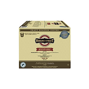 Verena Street Single Cup Pods (80 Count) Flavored Coffee, Mississippi Grogg, Rainforest Alliance Certified Arabica Coffee, Compatible with Keurig K-cup Brewers