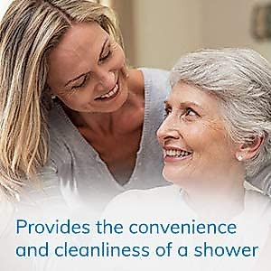 No-Rinse Body Wash, 8 fl oz - Leaves Skin Clean, Moisturized and Odor-Free, Rinse-Free Formula (Pack of 2)