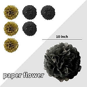 The Beginning of a New Chapter Banner Funny Going Away Party Graduation Happy Retirement Party Decorations Supplies Glitter Black Gold Goodbye Farewell Party Decoration for Coworker Friends Graduates