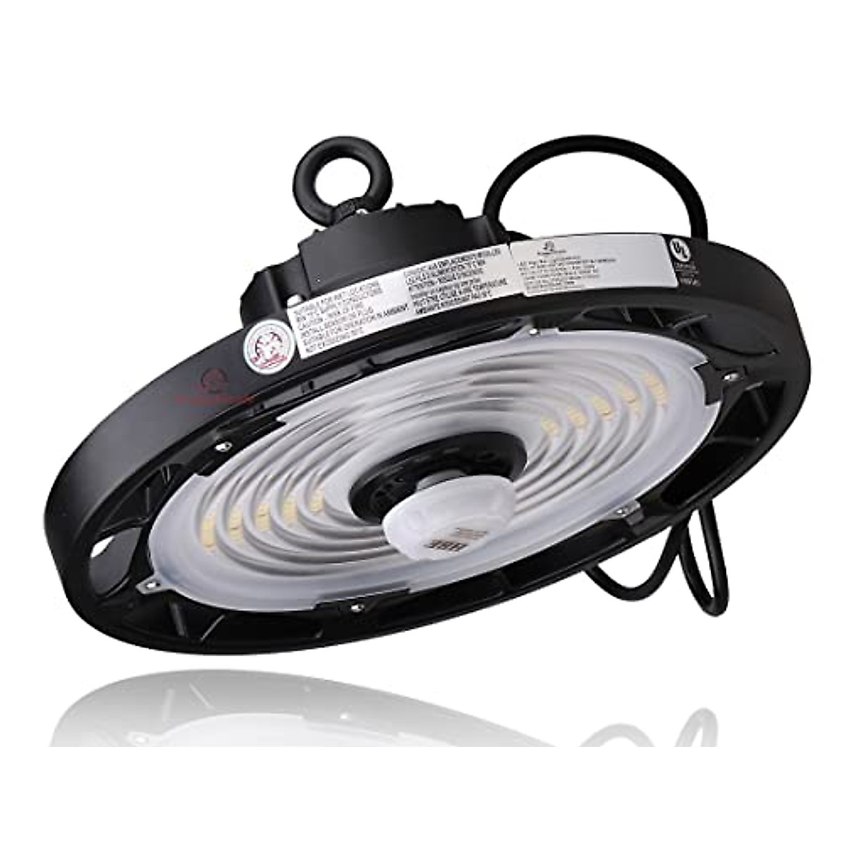RuggedGrade 150 Watt Titan 5 Motion Sensor LED High Bay UFO Light - 22,000 Lumen - 5000K - DLC Verified High Bay LED