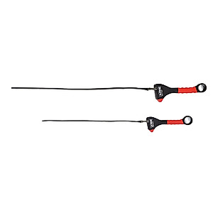 ARES 56034-2-Piece Rubber Strap Oil Filter Wrench Set - Adjustable Up to 4-inch and 6-inch Diameter - Non-Marring Slip Resistant Strap Wrench - Ergonomic TPR Handles