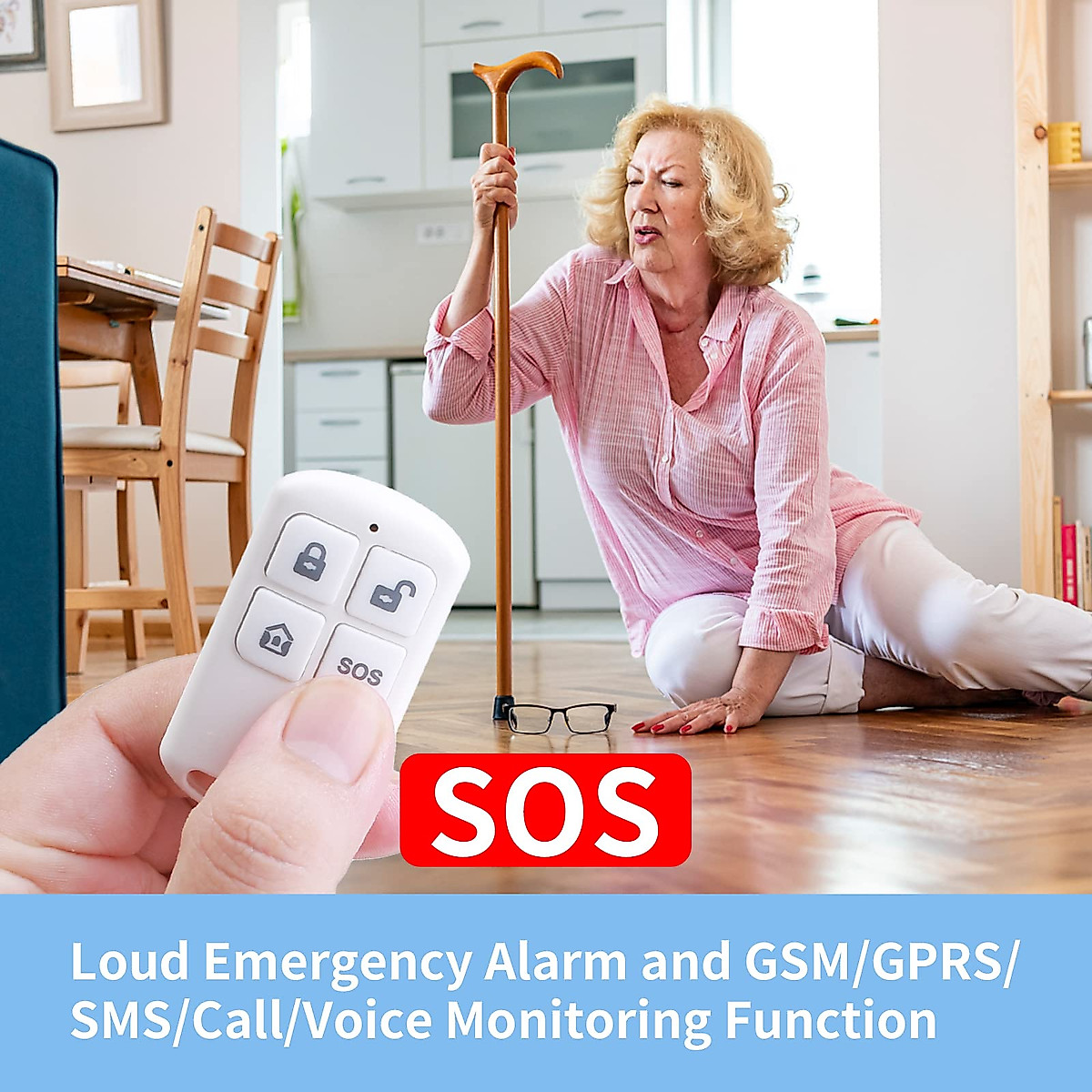 Burglar Alarm System for Home, DIY 4G WiFi Wireless Security Alarm Kit with GSM and Free APP