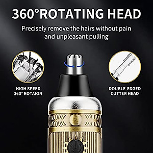 Karrte Men’s Grooming Kit Professional Hair Clippers and Shaver for Men,Electric Razor and Nose Trimmer Set,Beard Trimmer with 3 Foil Head,Gifts for Men