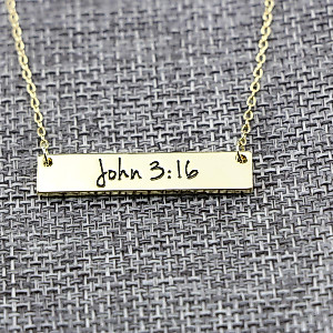 Memgift Inspirational Christian Gifts for Women Personalized Bible Verse Pendant Necklace Motivational Christmas Jewelry