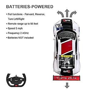 RASTAR Audi RC Car, 1/14 Audi R8 Performance Model Toy Car Sports Racing Remote Control Car for Adults Boys Girls Kids