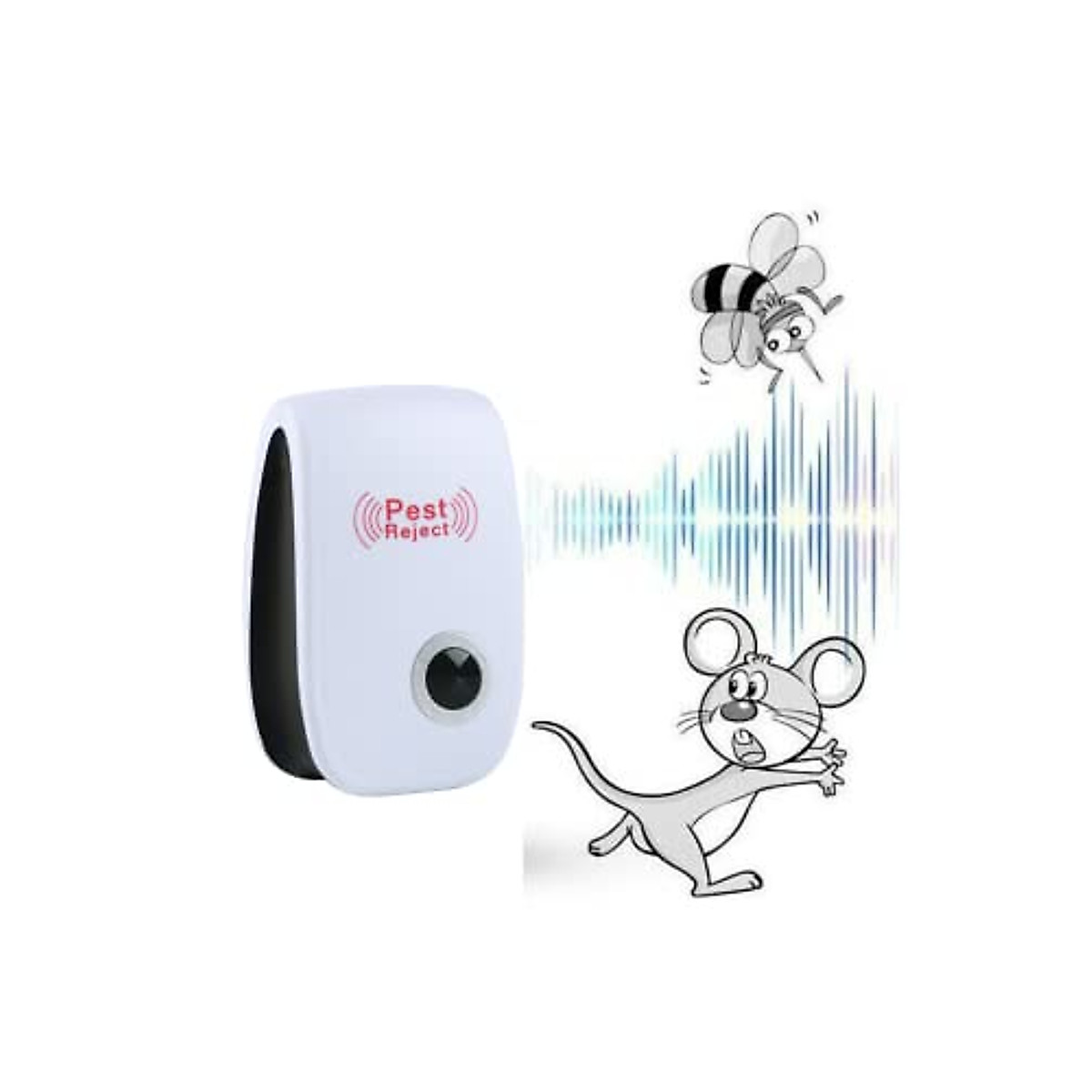 WTHSY Ultrasonic pest Repeller 6 Pack, Ultrasonic Mosquito Repellent, Repels Mosquitoes,mice,Flies,Cockroaches, 6pack, Plug and Play,Multifunctional pest Repeller