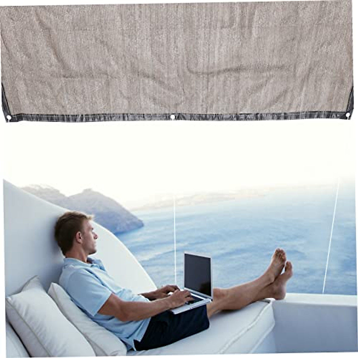 YARNOW Shade Net Outdoor Shade Cloth Plant Shade Cloth Brown Lamp Shade Patio Sun Shade Netting Greenhouse Shade Nets Cloth Sunblock Shade Cloth Sunblock Mesh Sun Mesh Shade Sunshade Net
