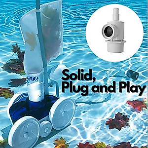 Wall Fitting Connector Fit for Polaris Cleaner - Pressure Relief Hose Connect Assembly Fit For Polaris Zodiac 180 280 380 Pool Cleaner Vacuum Sweep, Quick Connect Wall Fitting Replaces 9-100-9001