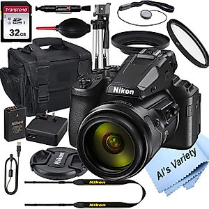 Nikon intl Nikon COOLPIX P950 Digital Camera+ 32GB Card, Tripod, Case, and More (17pc Bundle) (Renewed)