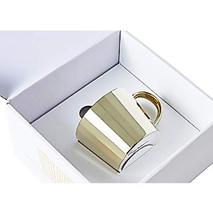 Luycho] Angled Mirror Cup & Saucer_Panda Dalmatian_11oz