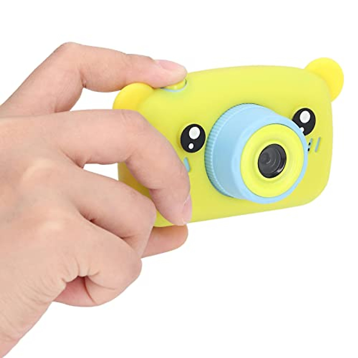 Children Camera, Digital Portable Rechargeable 2 Inch Display Kid Video Camera Birthday Gift for Outdoor Activity for Home Travel(Yellow)