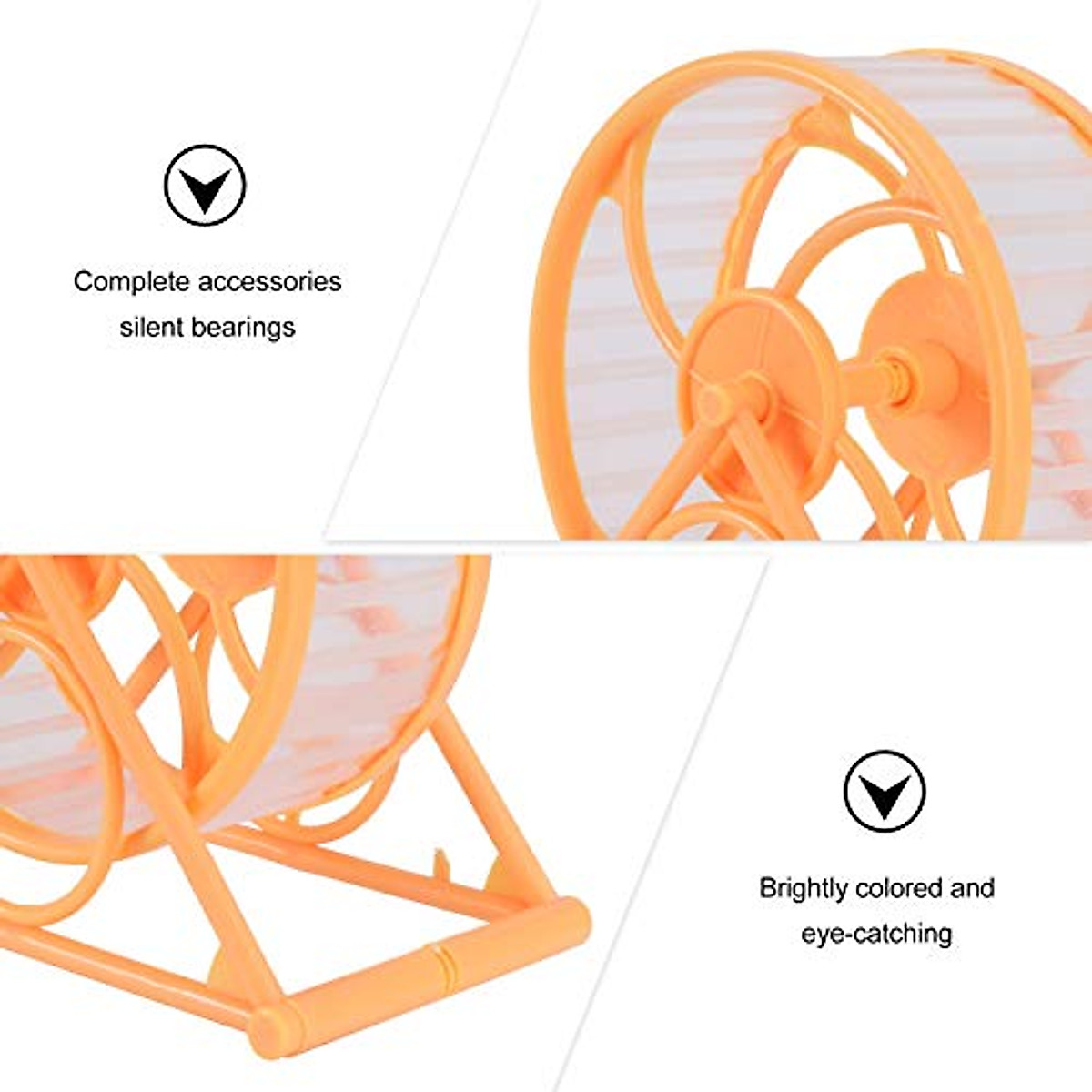 Guinea Pig Toys Hamster Cage Toys 2 Pack Hamster Exercise Wheel- Hamster Jogging Wheel Hamster Running Wheel Hamster Wheel Silent Hamster Jogging Hamster Jogging Wheel Toy Pet Toys