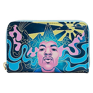 Loungefly Jimi Hendrix Psychedelic Landscape Zip Around Wallet