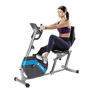Stamina Premier Recumbent Exercise Bike Bluetooth Connected Smart Bike w/Smart Workout App, No Subscription Required - Stationary Bike for Home w/Large, Adjustable, Comfortable Seat