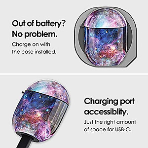 VISOOM Case Compatible with Google Pixel Buds 2 Case - Hard IMD Scratch Shock Resistant Pixel Buds 2 Protective Case Skin Cover (Starry Sky)