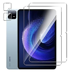Suttkue for Xiaomi Pad 6/6 Pro 11.00 inch Screen Protector＆Camera Lens Protector,9H Hardness, Anti-Scratch, Tempered Glass flim, Case Friendly, Anti-Fingerprint,Anti-Scratch,(2+2PACK)