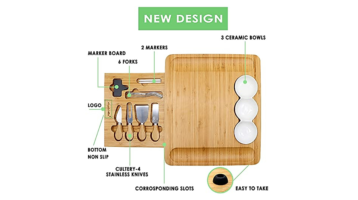 Angela&Alex Cheese Board – Perfect Gift for Foodies