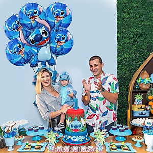 6Pcs Lilo and Stitch Balloons, Lilo and Stitch Party Decoration