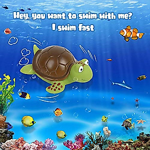 XY-WQ Floating Pool Thermometer, Large Size Easy Read for Water Temperature with String for Outdoor and Indoor Swimming Pools and Spas (Turtle)