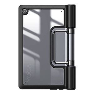 Fintie Hybrid Folio Case for Lenovo Yoga Tab 11 2021, Shockproof Cover with Clear Transparent Back Shell for Lenovo Yoga Tab 11 (YT-J706F) 11" Tablet, Black