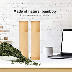 Restokki Food Jars Canisters, Smell Proof Containers, Weed Container, 2Pcs Tube Portable Tea Storage Cylinder Mini Round Spices Storage Jar