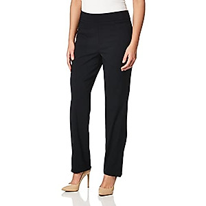 Briggs New York Women's Super Stretch Millennium Welt Pocket Pull on Career Pant, Black, 16