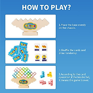 YISOOPEI 32pcs Stacking Toys Balance Building Blocks, Blocks for Kids Ages 4-8, 2 Player Games for Family Games for Kids and Adults,Travel Games Adult,Party Games.